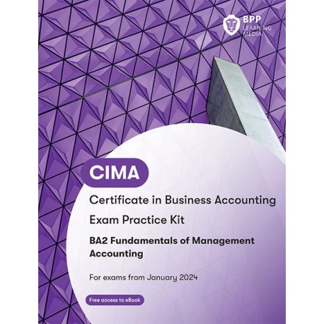 Manual BPP CIMA CGMA Certificate BA2 Exam Kit